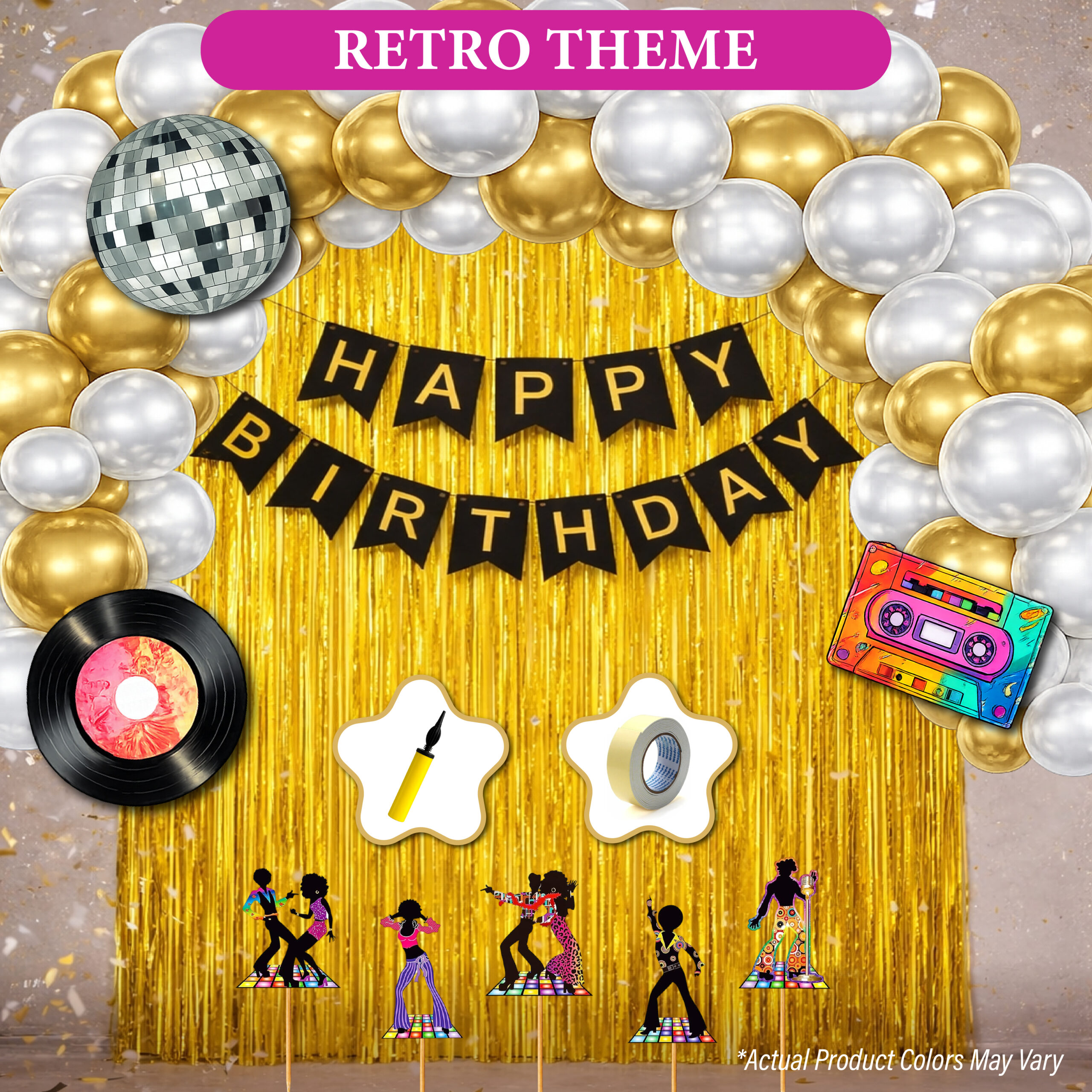 Birthday Decoration – Retro theme - The Style Fix