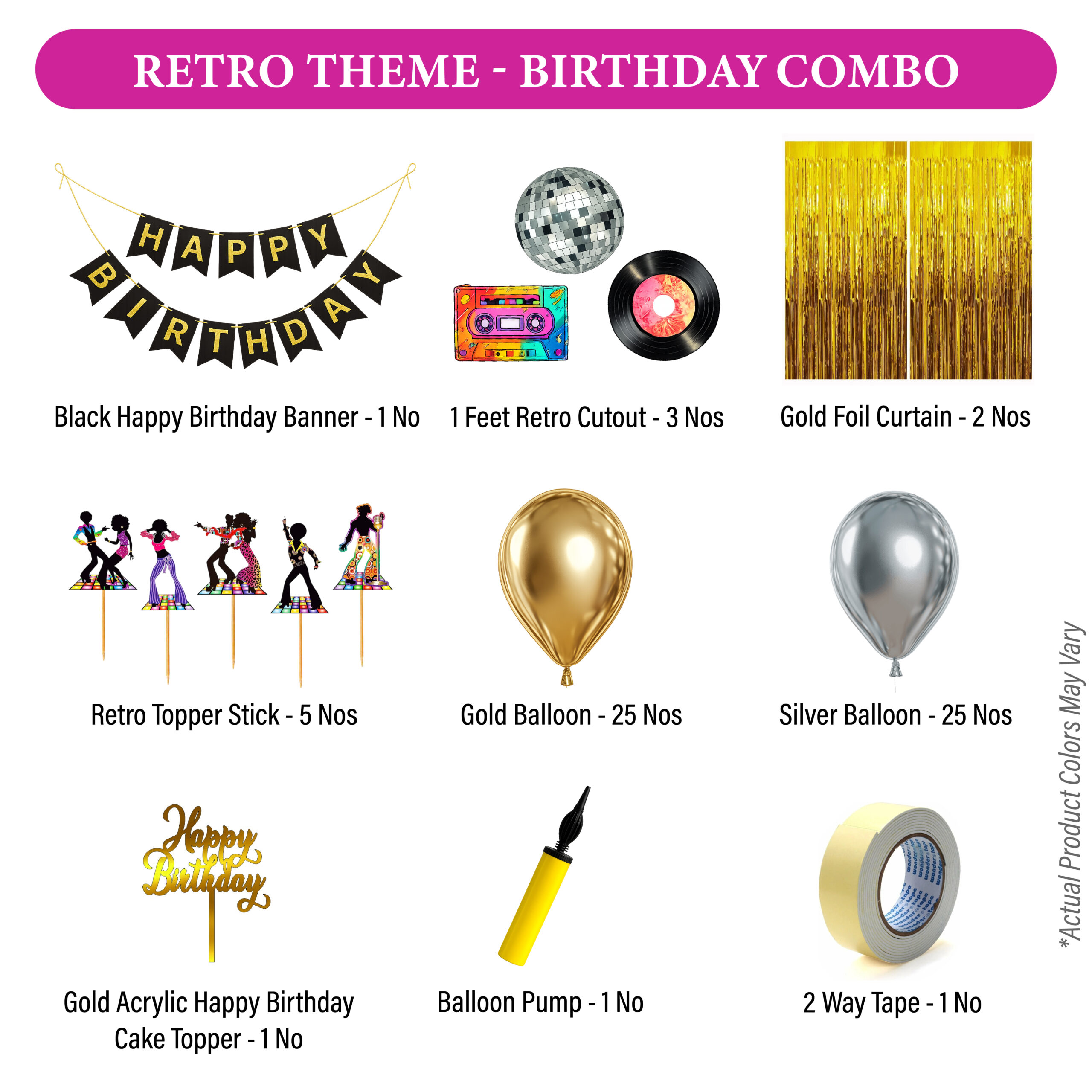 Birthday Decoration – Retro theme - The Style Fix